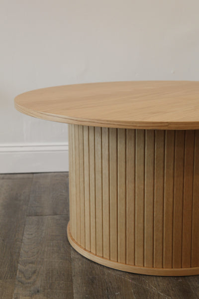 Natural Fluted Coffee Table – Adorn Charleston