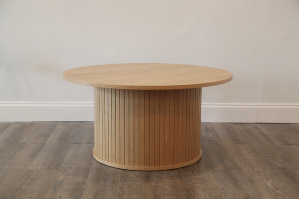 Natural Fluted Coffee Table – Adorn Charleston